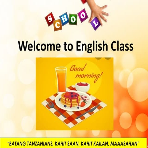 english presentation in english for classroom observation | PPTX