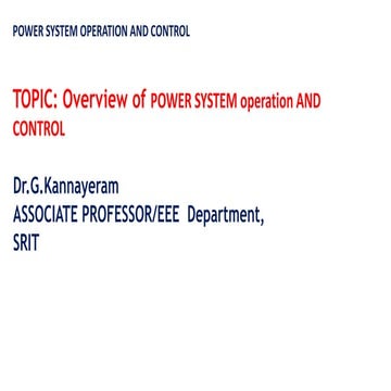 CO1 Power System Operation and Control BASICS .ppt