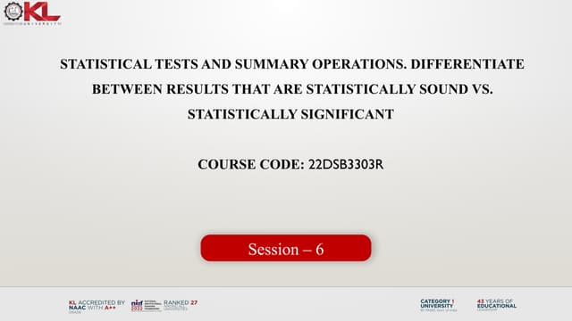 Basics of statistics | PPTX