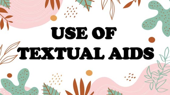 Types of Textual Aids | PPTX