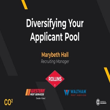 CO2 2019 | Marybeth Hall | Diversifying Your Applicant Pool | PPT
