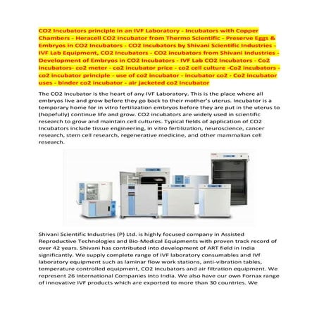 Co2 incubators - co2 incubator principle - use of co2 incubator ...