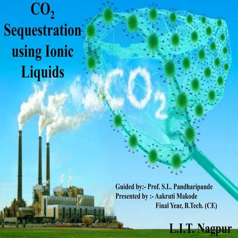 Co2 sequestration using ionic liquids. | PPTX
