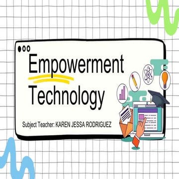 Empowerment Technology: ICT for Advocacy | PPTX