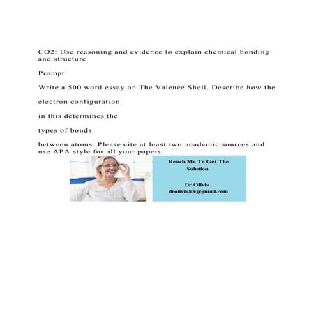 CO2 Use reasoning and evidence to explain chemical bonding and .docx