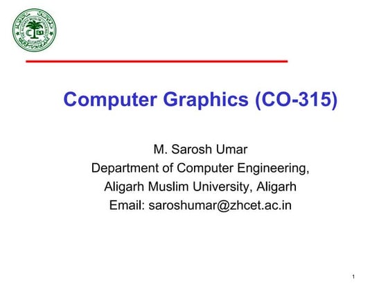 History of Computer Graphics | PPTX | Computing | Technology & Computing