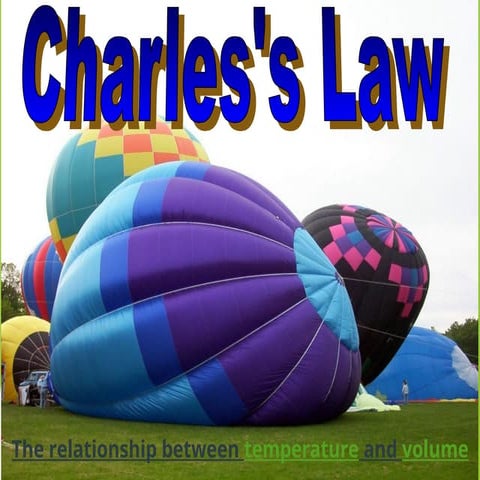 CHARLE'S LAW.ppt SCIENCE 10 QUARTER 4 GAS LAW | PPT