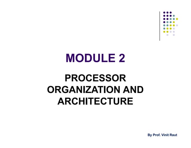 Processor Organization And Architecture Ppt