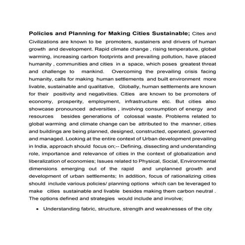 Policies and Planning for Making Cities Net Zero Carbon - Copy.docx