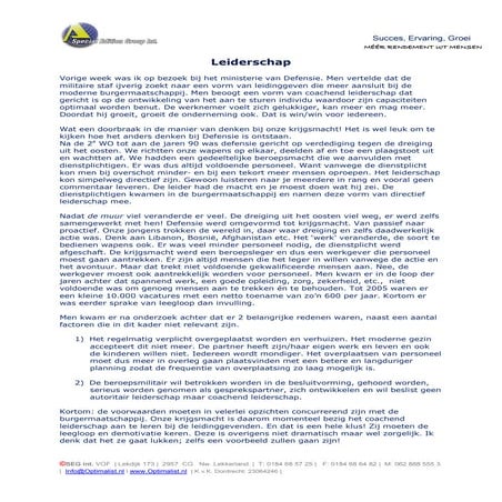 Special Insight # 6 - Coachend leiderschap