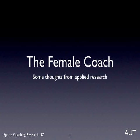 Female Coaches - Where are they? | KEY