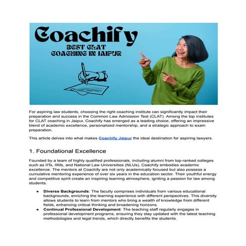 Coachify Jaipur_ A Premier Choice for CLAT Preparation.pdf