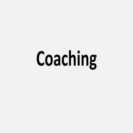 Coaching | PPT
