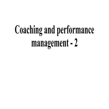 Coaching And Performance Management Part 2 Pptx