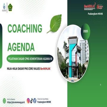 Agenda 2 bahan tayang Materi cpns power point latsar | PPTX