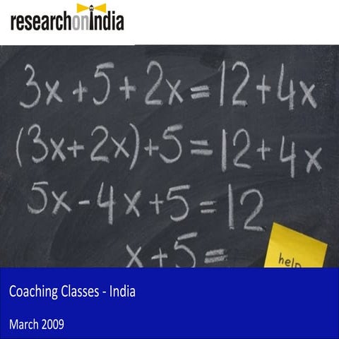 Coaching Classes - India - Sample | PDF