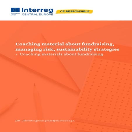 Coaching material about fundraising, managing risk, sustainability ...
