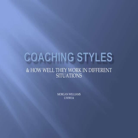 Coaching styles | PPTX