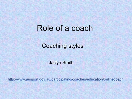 Efffective Demonstration - Sports Coaching | PPTX