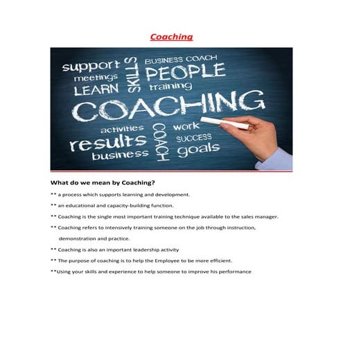 Coaching Your Team members effectively.. | PDF