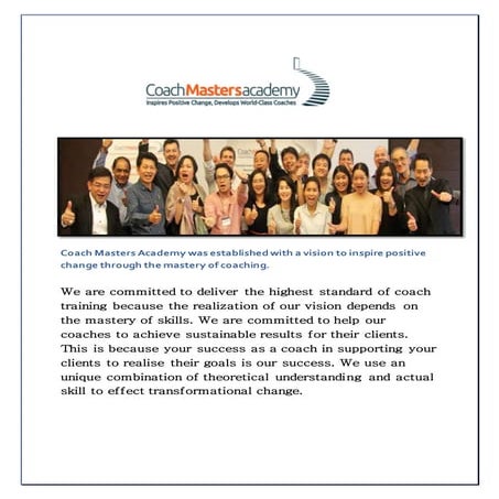 Coach Masters Academy | DOCX | Education