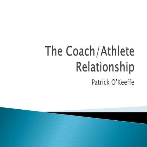 Coach-Athlete Relationship Presentation | PPTX