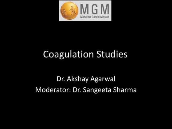 Coagulation tests | PPT