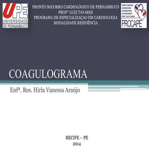Coagulograma | PPTX