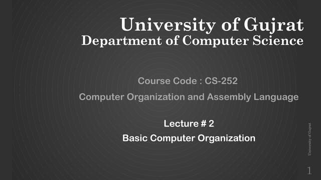 Computer Organization And Assembly Language Ppt