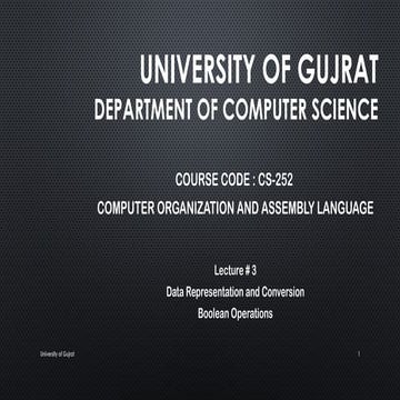 Computer Organization and assembly language Computer Organization and ...