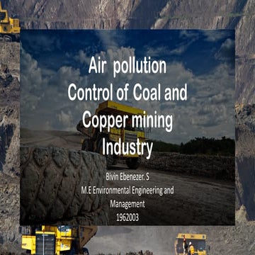 Air pollution control of coal and copper mining | PDF