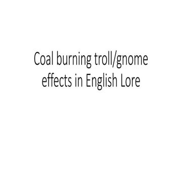 Coal burning troll | PPTX