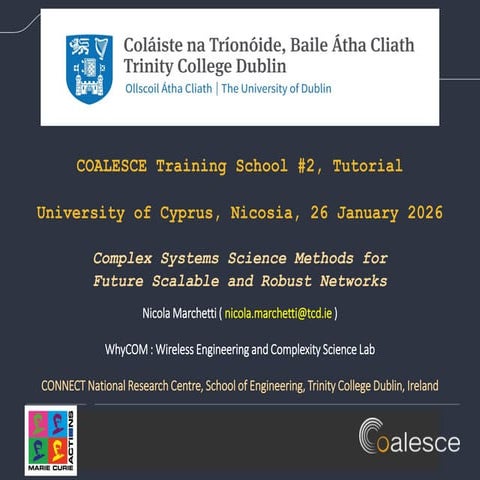 Complex Systems Science Methods for Future Scalable and Robust Networks ...
