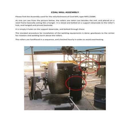 Coal mill assembly | DOCX | Home Improvement | Home & Garden