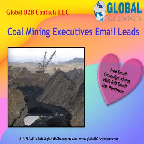 Coal mining executives email leads | PPTX
