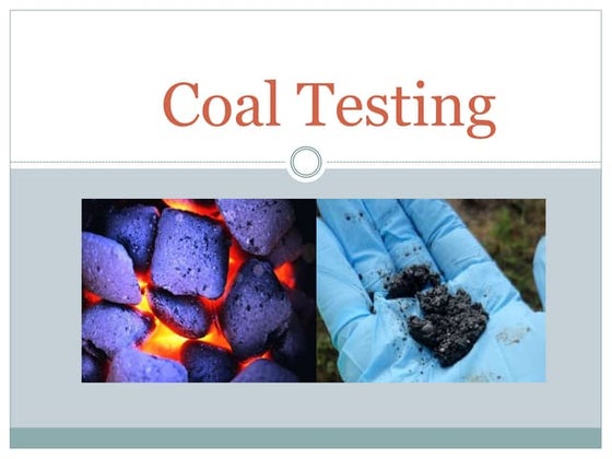 Proximate & ultimate analysis of coal | PPT