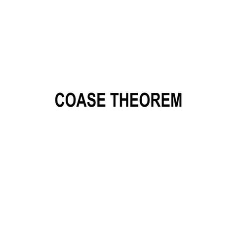 Coase theorem | PPT