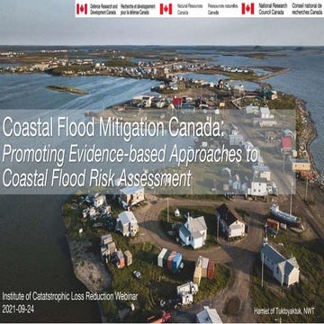 ICLR Friday Forum: Coastal flood risk assessments (September 24, 2021) | PPT