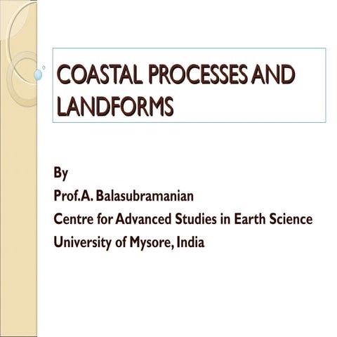Coastal processes and landforms | PPT