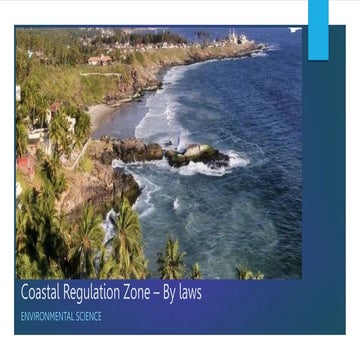 Coastal Regulation Zone – By laws.vgbbbbbbbbpptx | PPTX