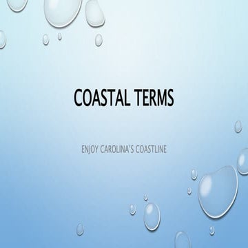 Coastal terms | PPTX
