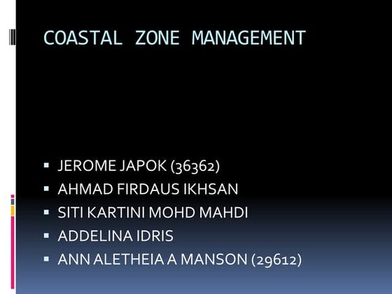 Conservation and management of the Bangladesh coastal ecosystem: Overview of an integrated ...