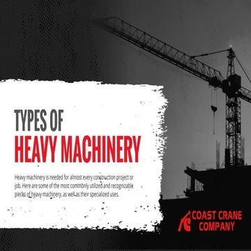Types of Heavy Machinery | PDF | Technology & Computing