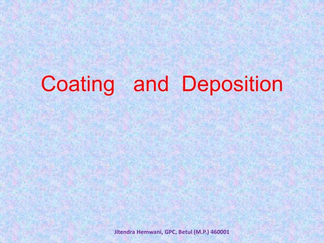 Phosphating and chromating | PPTX