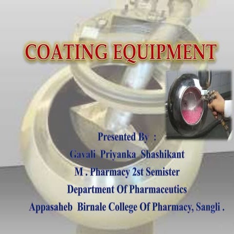 Coating equipment | PPTX