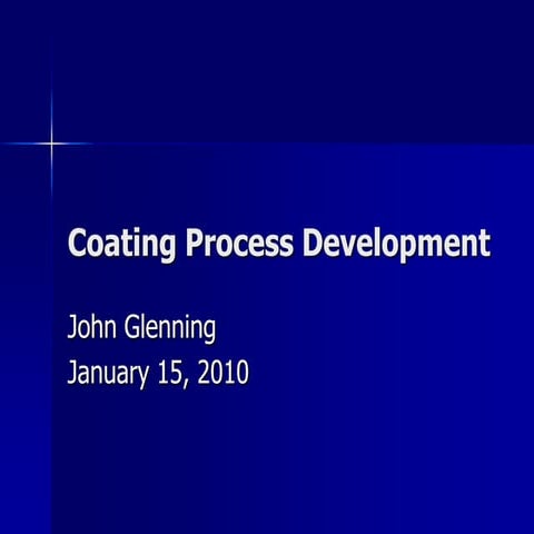 Coating processes | PPTX