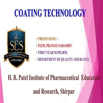 Coating technology | PPTX