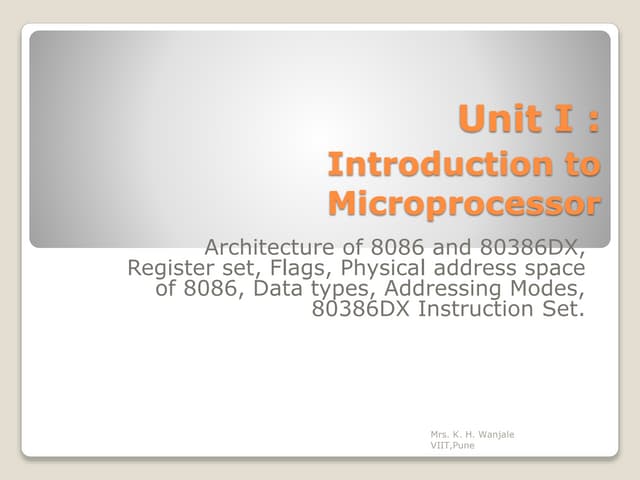 Register Organization of 80386 | PPTX