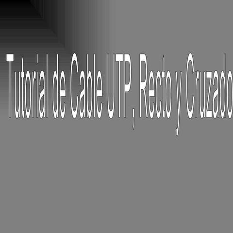 Armado de un cable utp | PDF