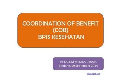 Petunjuk Teknis Koordinasi Manfaat (Coordination of Benefit) BPJS ...
